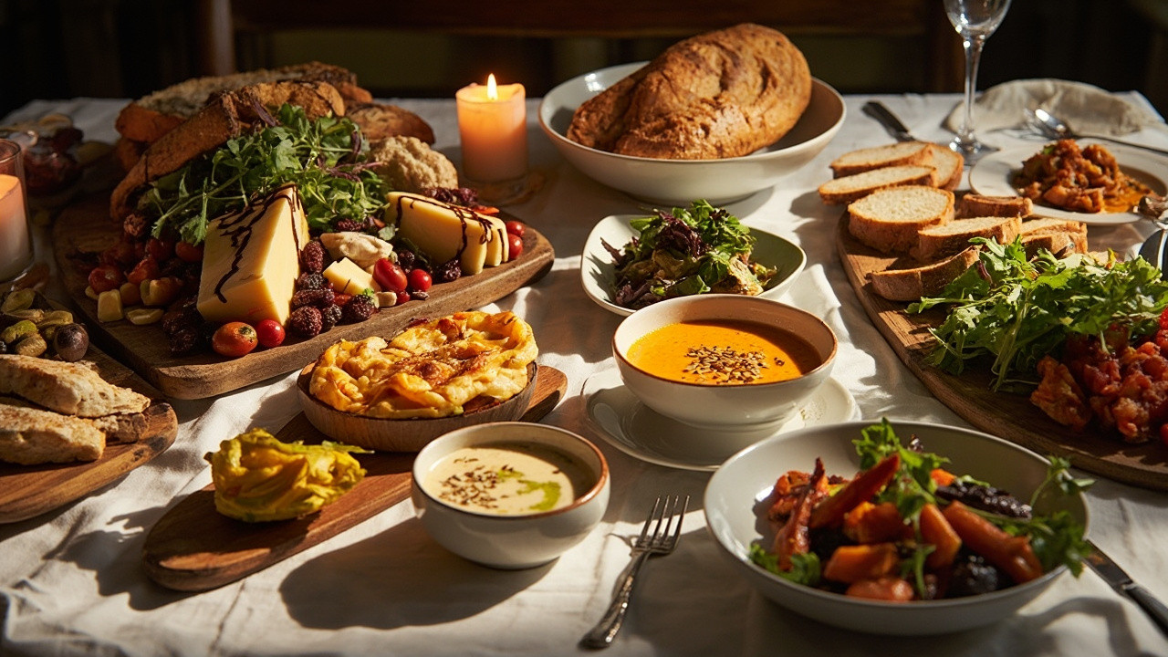Découvrez le repas de fête pour végétarien à couper le souffle